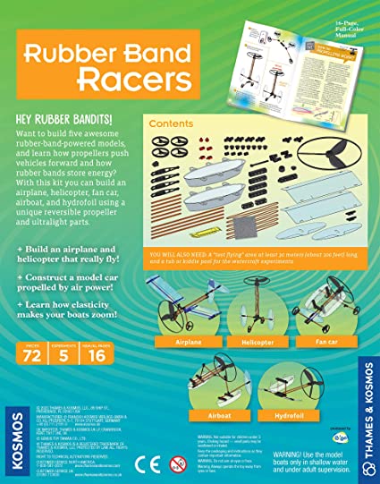 Rubber Band Racers, Science Kit – Hillsboro Hobby Shop