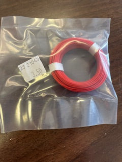 Red 22-Gauge Single Strand Copper Plastic Coated Wire 32' Roll ...