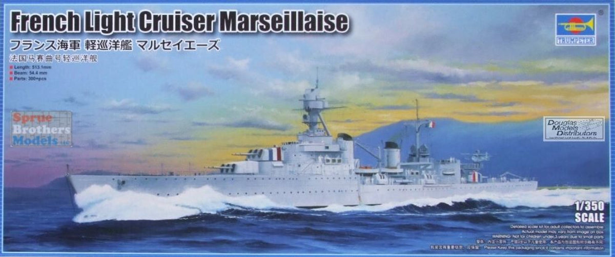 French Light Cruiser Marseillaise 1/350 scale – Hillsboro Hobby Shop