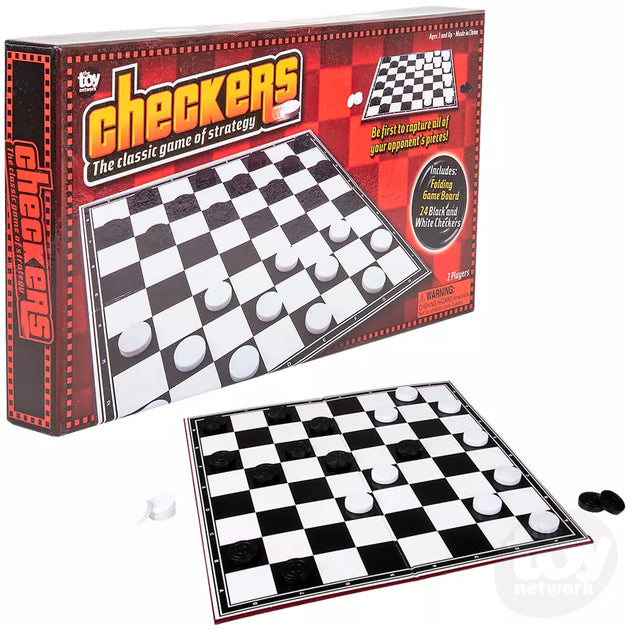 14" Checkers Set – Hillsboro Hobby Shop