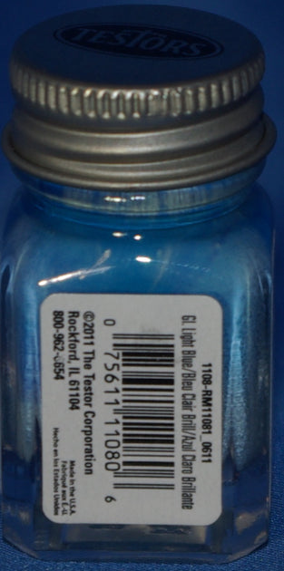 Testors 1/4 oz Paint Gloss Light Blue – Hillsboro Hobby Shop