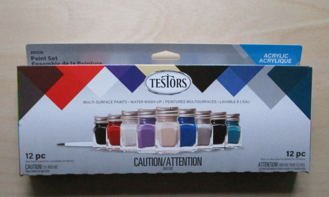 Acrylic 9 Piece Paint Set, (Auto/Truck) 12 pc – Hillsboro Hobby Shop